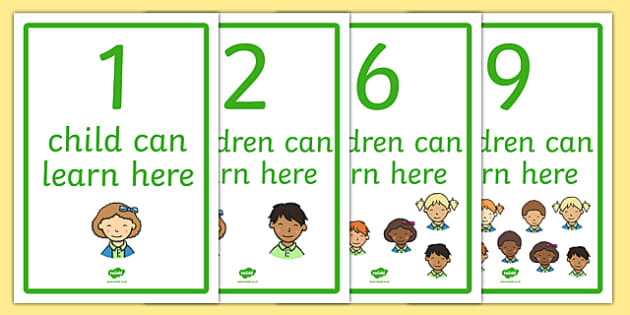 👉 How Many Children Can Learn Here? Display Posters - display poster