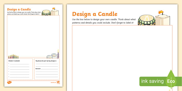 Design a Candle Activity (teacher made) - Twinkl