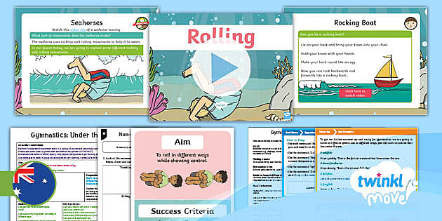 Year 2 Gymnastics: Under the Sea Lesson 3 – Rolling