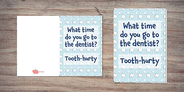 Tooth-hurty Joke Card | Twinkl Party (teacher made) - Twinkl