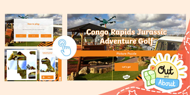 Congo Rapids Jurassic Adventure Golf Picture Puzzle - Twinkl