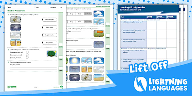 👉 Spanish Weather Assessment Pack