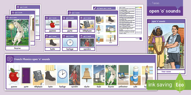 👉 French Phonics: Resource and Display Pack: open 'o' sounds
