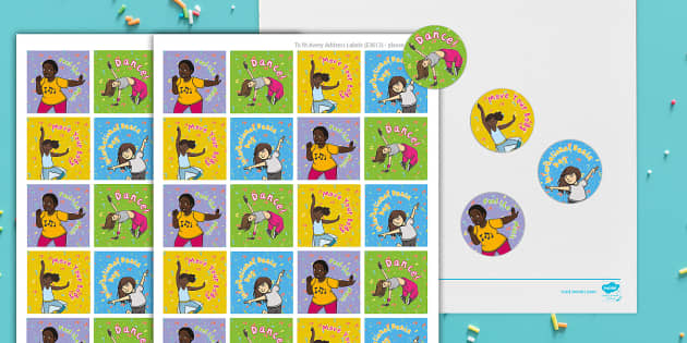 International Dance Day - Printable Decorative Stickers