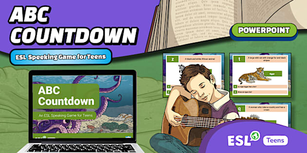ESL ABC Countdown [Teens, A1] (teacher made) - Twinkl
