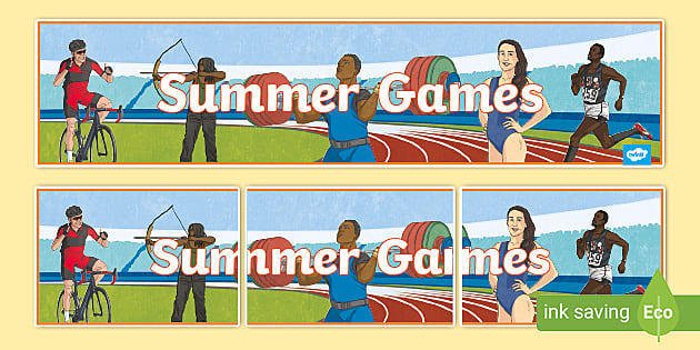 Summer Games Display Banner (Teacher-Made) - Twinkl