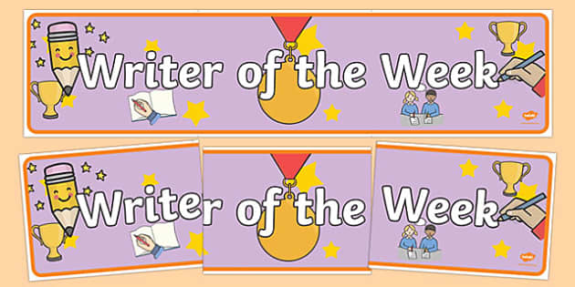 👉 Writer of the Week Display Banner - Twinkl Display Resources