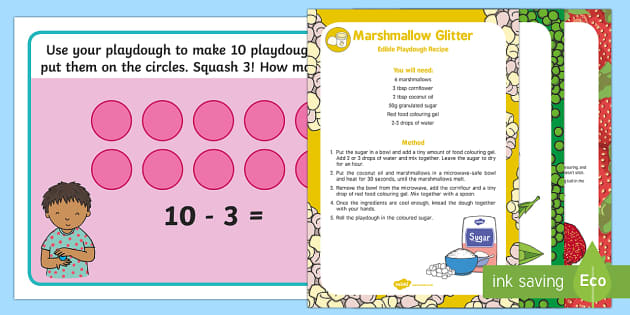 Subtraction Modelling Dough Recipe and Mat Pack | Twinkl