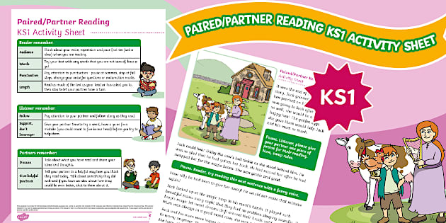 Paired/Partner Reading KS1 Activity Sheet