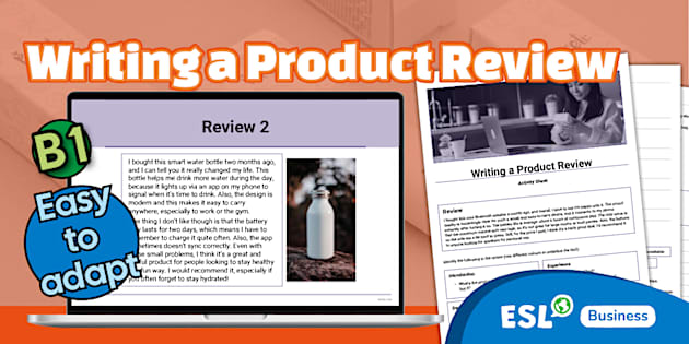 ESL Writing a Product Review Lesson [Adults, B1] - Twinkl