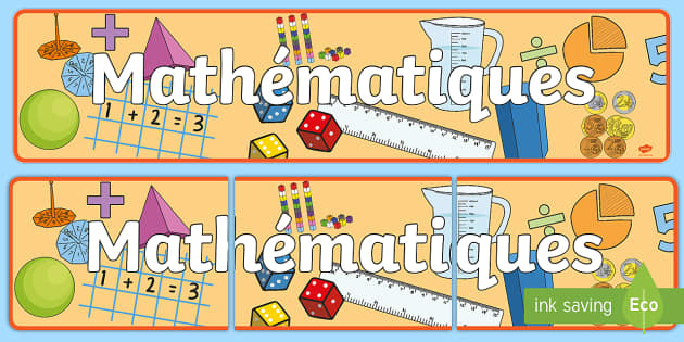 Banderole d'affichage : Mathématiques (professor feito) Banderole d'affichage : Mathématiques (professor feito)