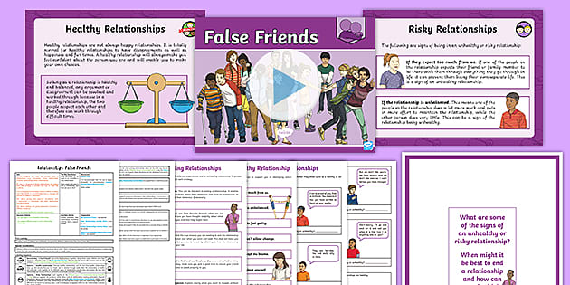 False Friends Lesson Pack | PSHE and Citizenship UKS2 | VIPs