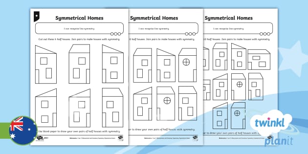 Year 3 Location and Transformation: Symmetrical Homes Home Learning Task