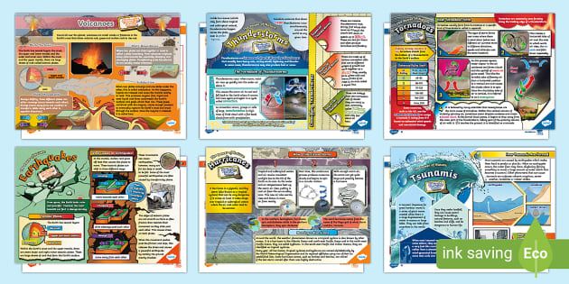 UKS2 The Power of Nature Infographic Reading Comprehension