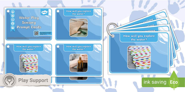 Water Play Sensory Prompt Cards (teacher made) - Twinkl