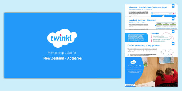 FREE New Zealand Years 7-8 Membership Guide (teacher made)