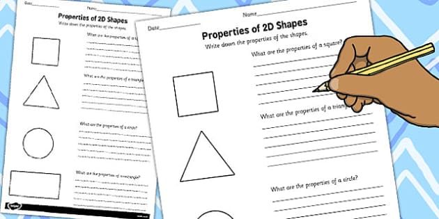 Properties of 2D shapes - Year 1 2D Shapes - Twinkl