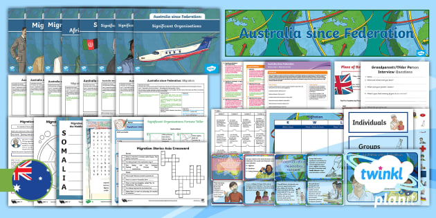 Year 6 HASS History Australia since Federation Unit Pack