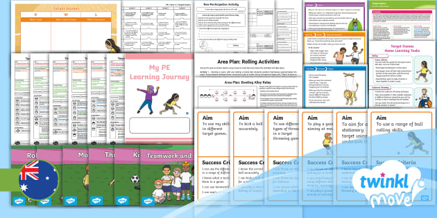 Move PE Year 2 Target Games Unit Pack (teacher made)