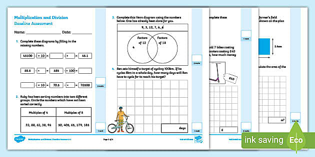 👉 Y6 Multiplication and Division Baseline Assessment
