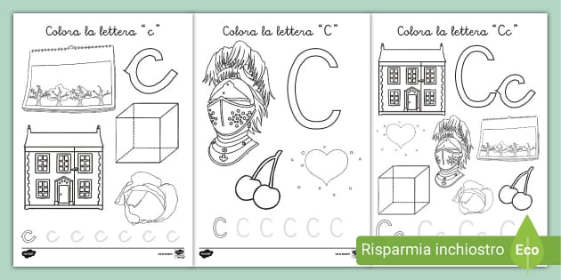 Fogli Di Lavoro Stampabili Con La Lettera C