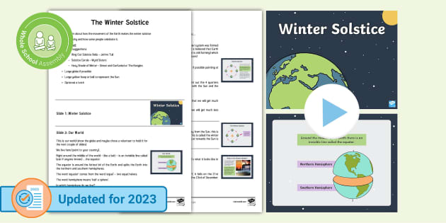 Winter Solstice Whole-School Assembly Pack - Twinkl