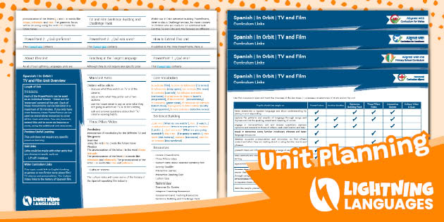 👉 Lightning Languages Spanish TV and Film Planning