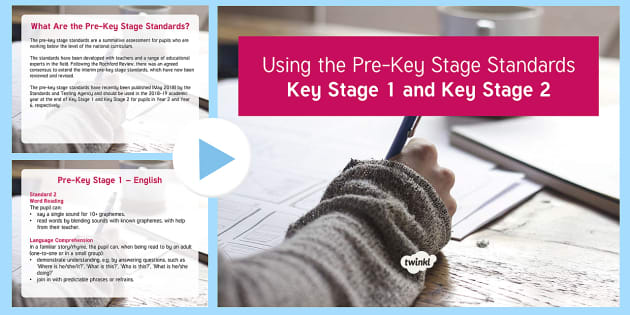 Pre-Key Stage Standards Information PowerPoint