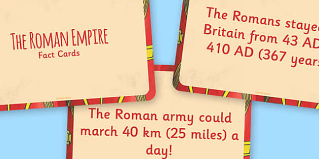 Roman Facts Display Cards (Hecho por educadores) - Twinkl
