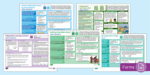 Junior Journal 63 August 2022: Follow-Up Activity Pack