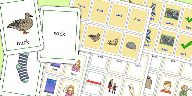 Final K Sound Playing Cards