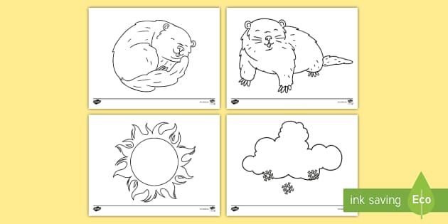 FREE Groundhog Day Coloring Pages | Printable | Twinkl