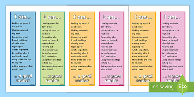 Good Reader Editable Bookmarks - - Smart Reader Poster