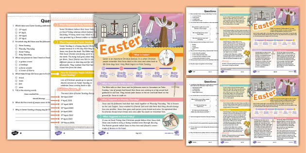 LKS2 Easter Reading Activity [Differentiated Resource]