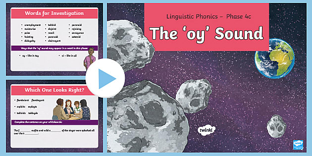 Linguistic Phonics Phase 4c 'oy' Sound PowerPoint