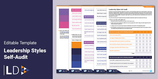 Leadership Styles Self-Audit (teacher made) - Twinkl