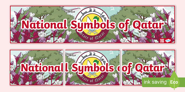 National Symbols of Qatar Display Banner (teacher made)