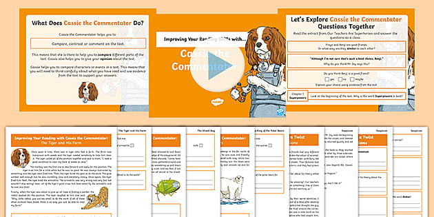 LKS2 Improving Your Reading Skills With... Cassie the Commentator Activity