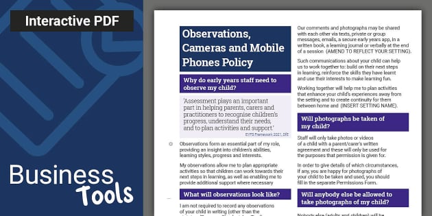 Guidance around Internet Safety in line with the Statutory EYFS 2021