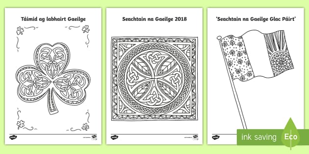 Seachtain Na Gaeilge Mindfulness Colouring Pages Gaeilge