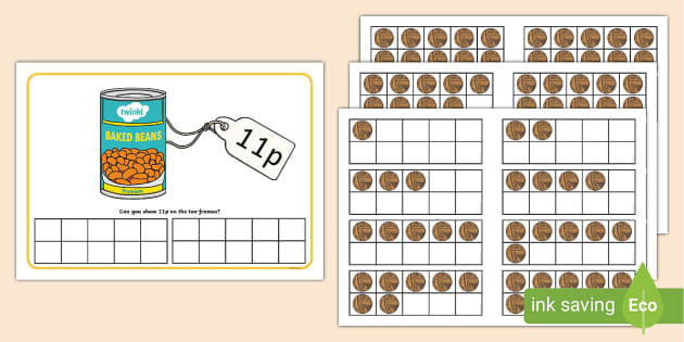 👉 Supermarket-Themed Counting Pennies to 20 Matching Game