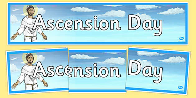 Ascension Day Display Banner (teacher made) - Twinkl