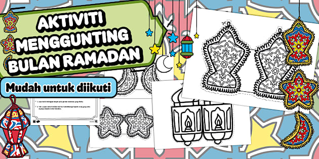 Aktiviti Mewarna Ramadan untuk Kanak-Kanak & Prasekolah