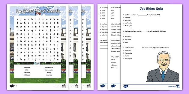 Crash Course Podcast Joe Biden Resource Pack (teacher made)