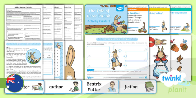 Year 2 The Tale of Peter Rabbit: Guided Reading Unit Pack