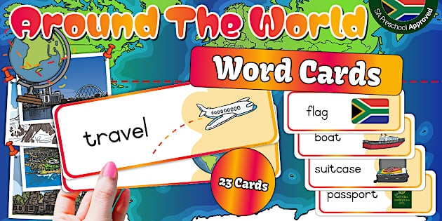 Preschool: Around the World: Word Cards