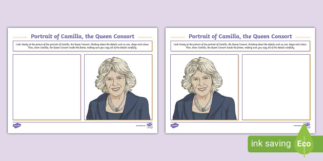 Draw Camilla, the Queen Consort Art Activity (teacher made)
