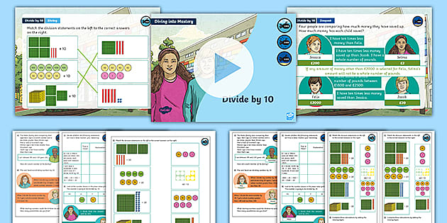 👉 White Rose Maths Compatible Year 4 Step 5 Divide by 10