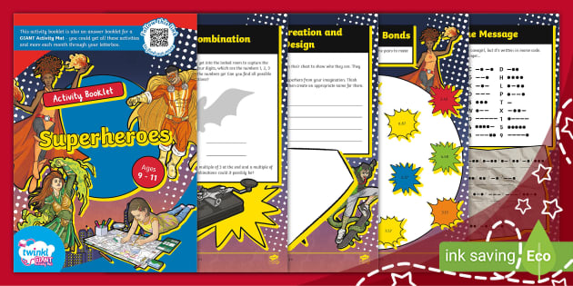Superheroes Activity Booklet (Ages 9 to 11) (teacher made)