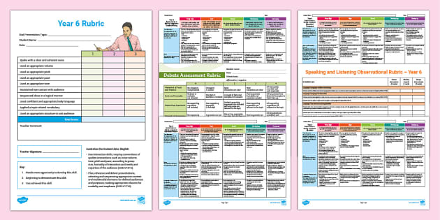 Year 6 Assessment Rubrics Pack (Teacher-Made) - Twinkl
